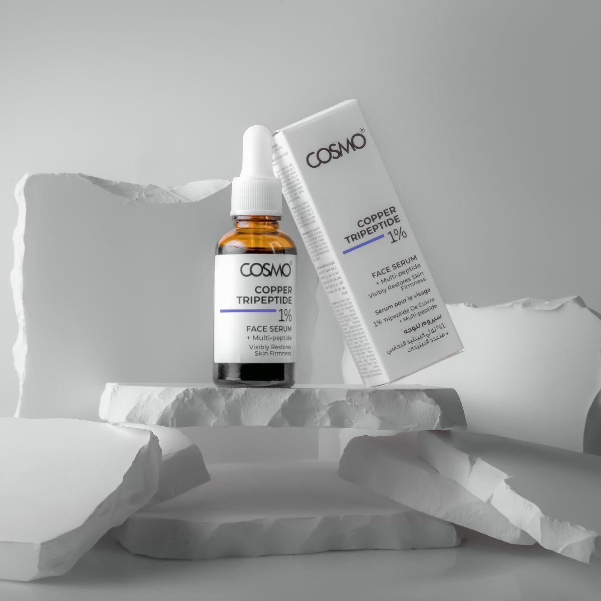 1% Copper Tripeptide + Multi-peptide Face Serum – Cosmo Advanced