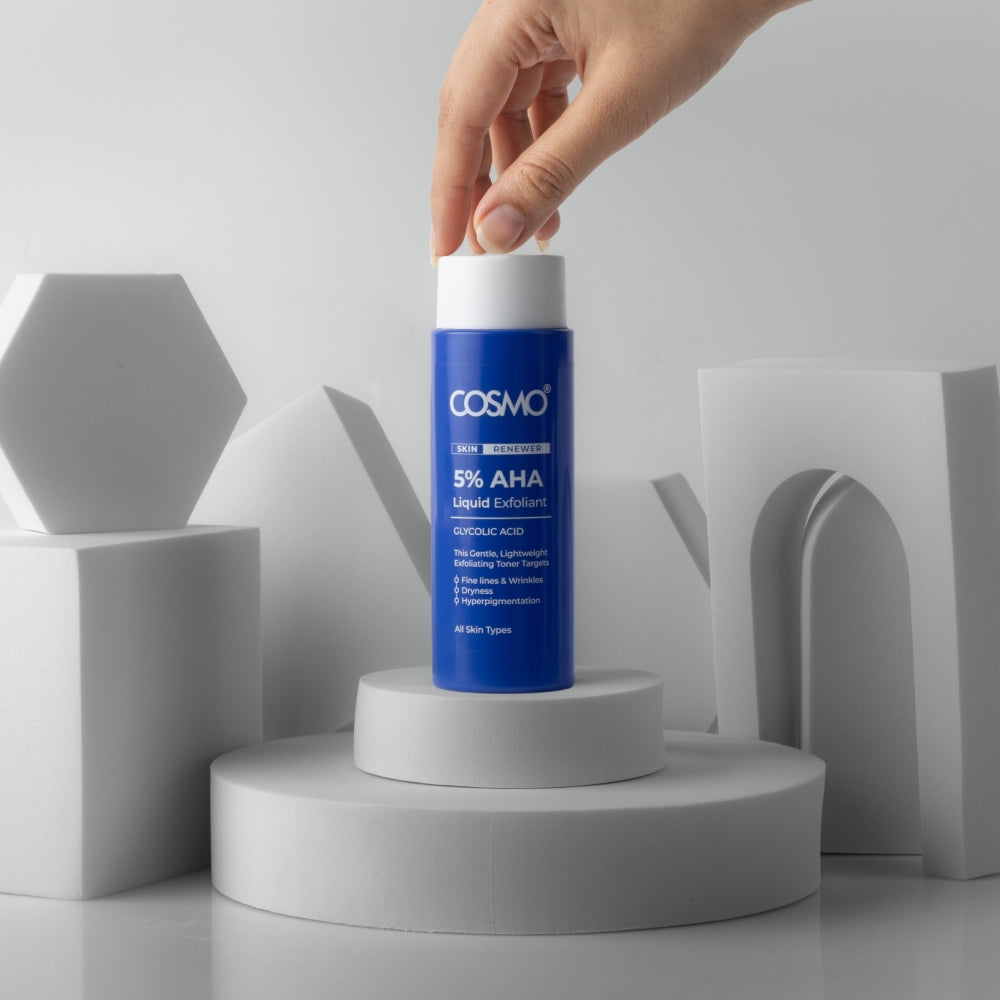 5% Glycolic Acid (AHA) Liquid Exfoliant – Cosmo Advanced